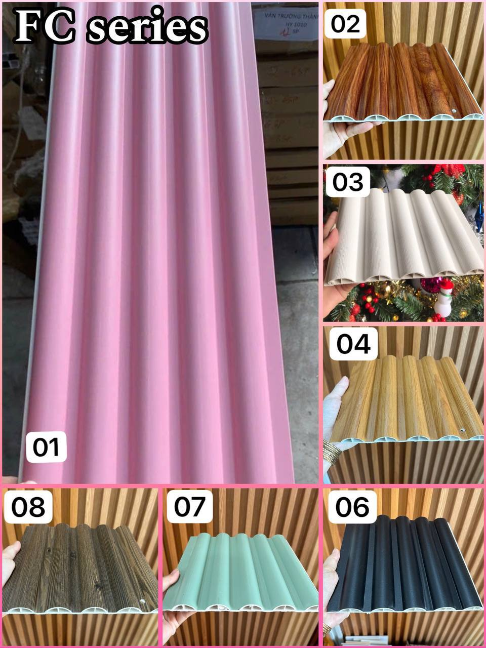 Flutted pvc decor panel-FC Series
